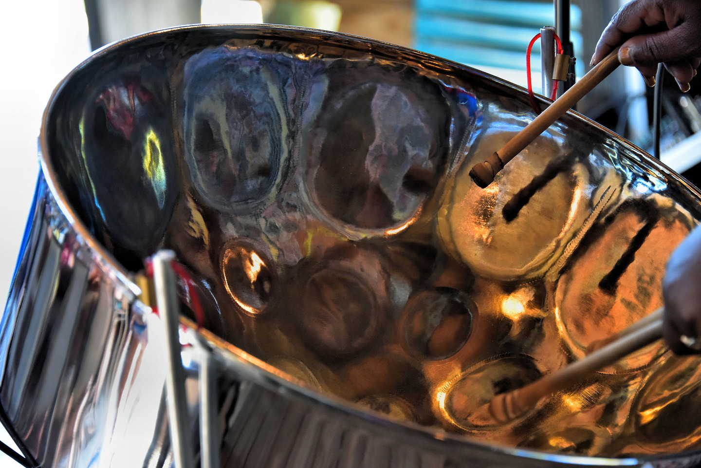 Playing Steel Drum at Half Moon Cay, The Bahamas - Encircle Photos