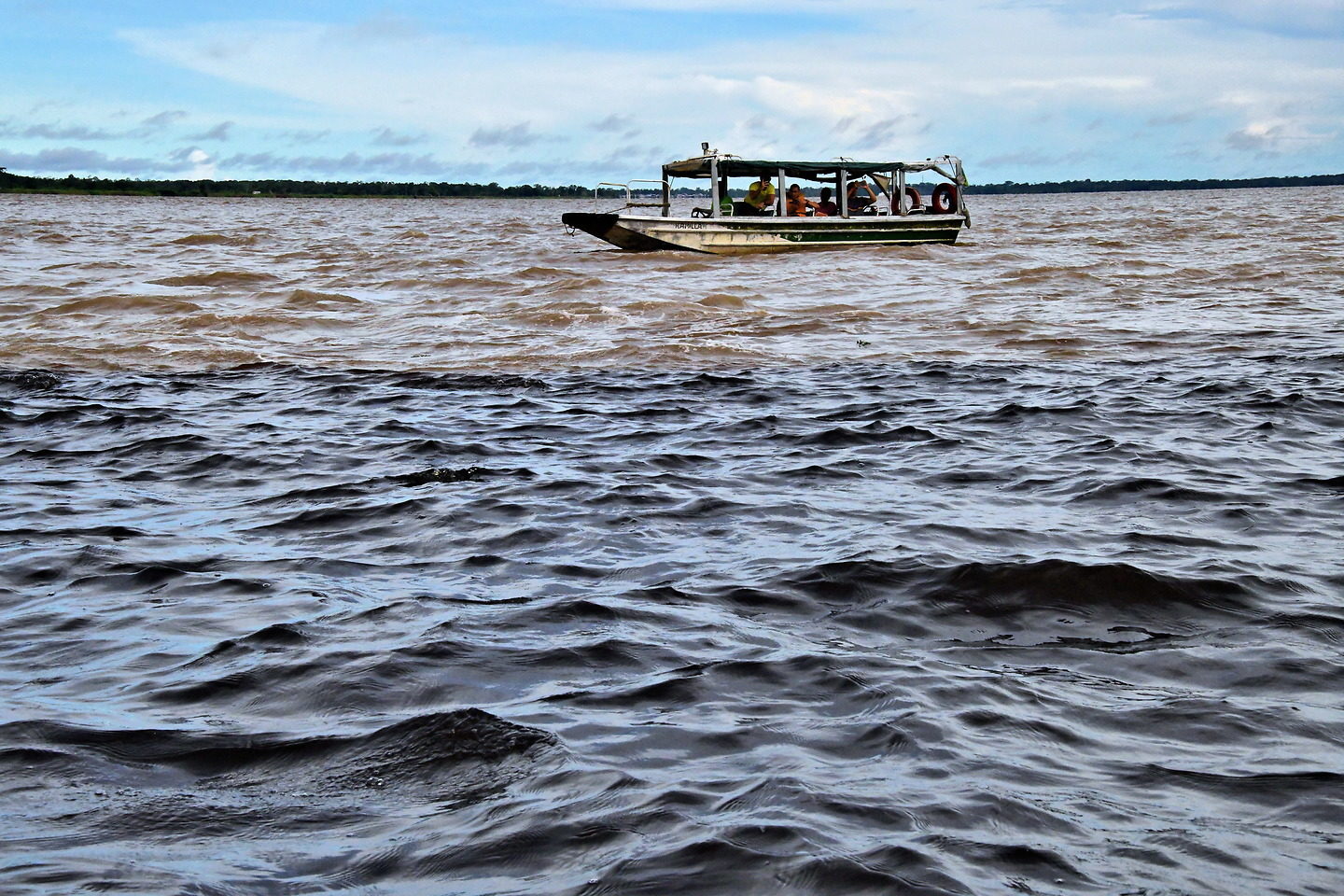 Meeting of the Waters in Amazon Rainforest, Manaus, Brazil - Encircle ...