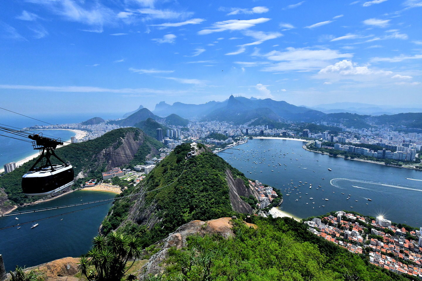 Panoramic View from Sugarloaf Mountain in Rio de Janeiro, Brazil ...