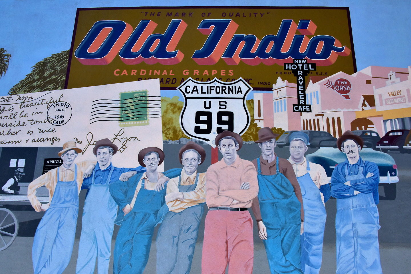 Old Indio Mural in Indio, California - Encircle Photos
