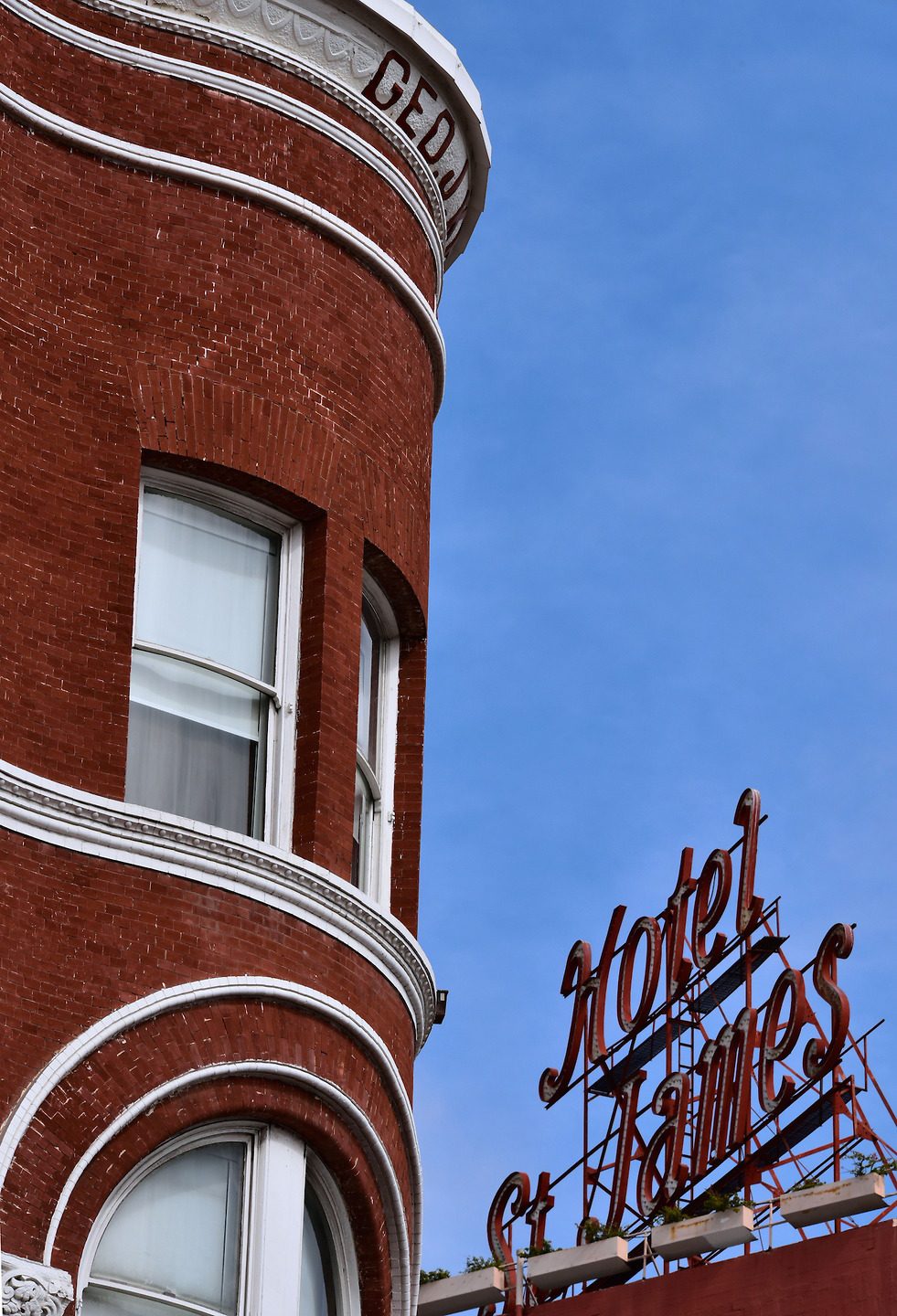 Keating Building and Hotel St. James Sign in San Diego, California ...