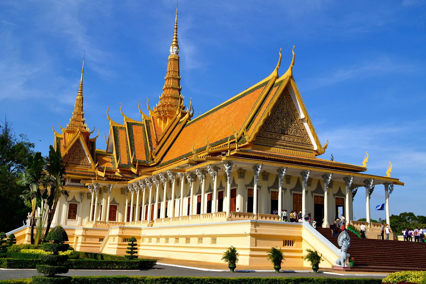 Throne Hall in the Royal Palace Complex of Phnom Penh, Cambodia ...