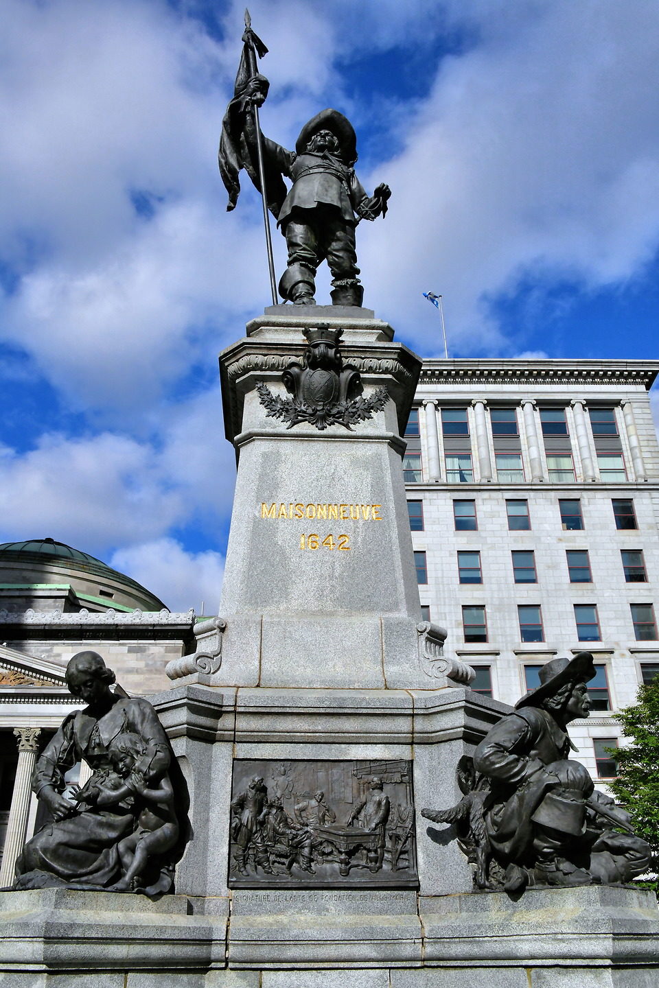 Maisonneuve Monument at Place d'Armes in Montreal, Canada - Encircle Photos