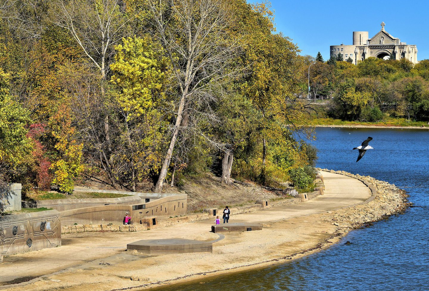 Two Rivers Confluence at The Forks in Winnipeg, Canada - Encircle Photos