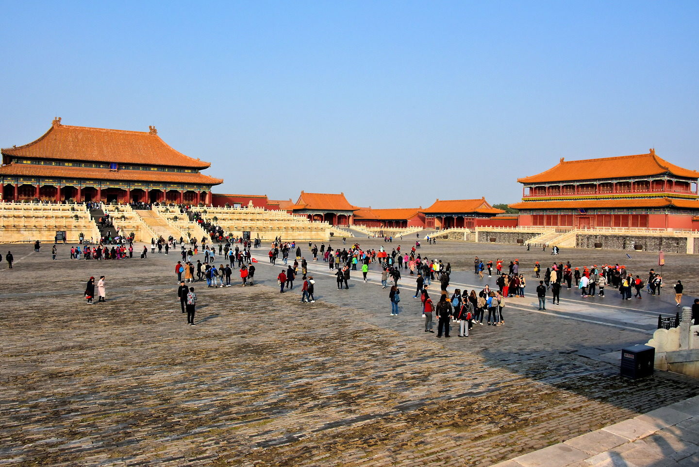 Hall of Supreme Harmony Courtyard at Forbidden City in Beijing, China ...