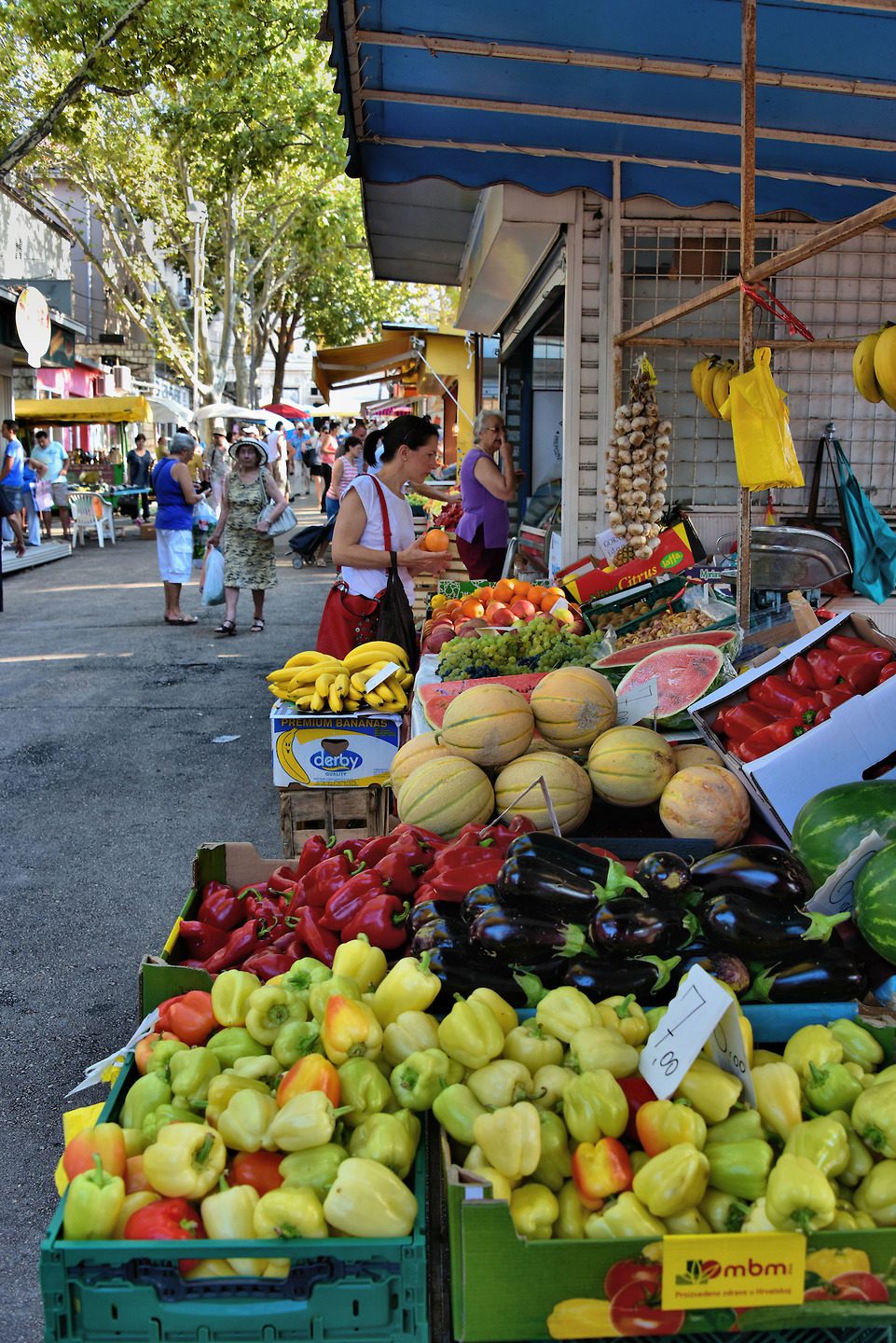 Women Shopping at Green Market in Split, Croatia - Encircle Photos
