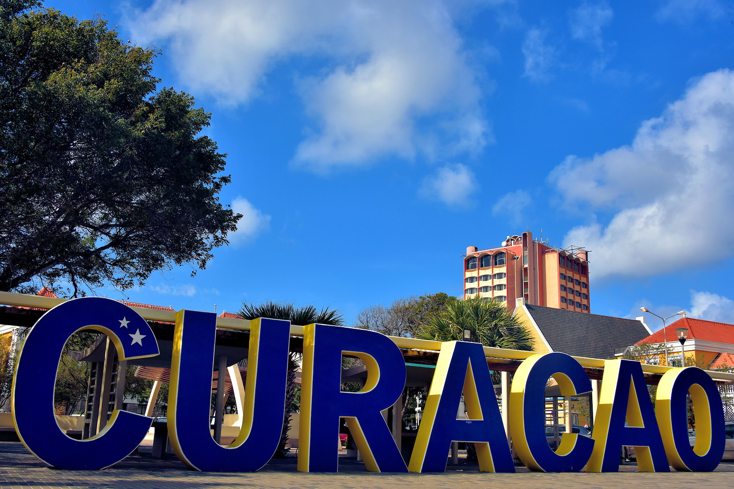 Curaçao Sign in Punda, Eastside of Willemstad, Curaçao - Encircle Photos