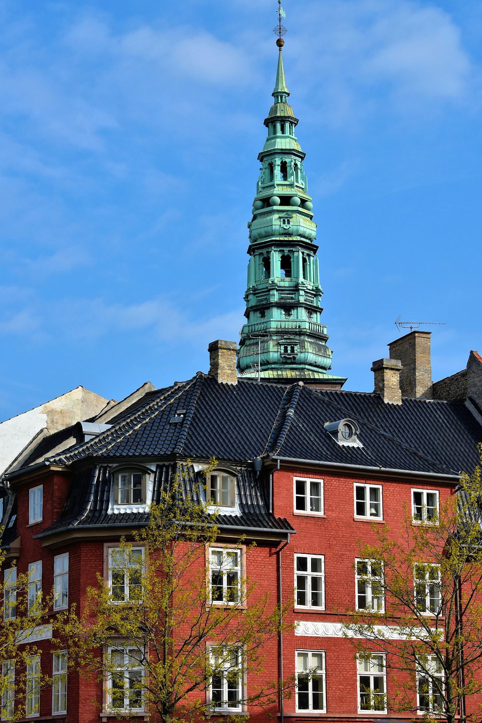 Tower over Gammel Strand in Copenhagen, Denmark - Encircle Photos
