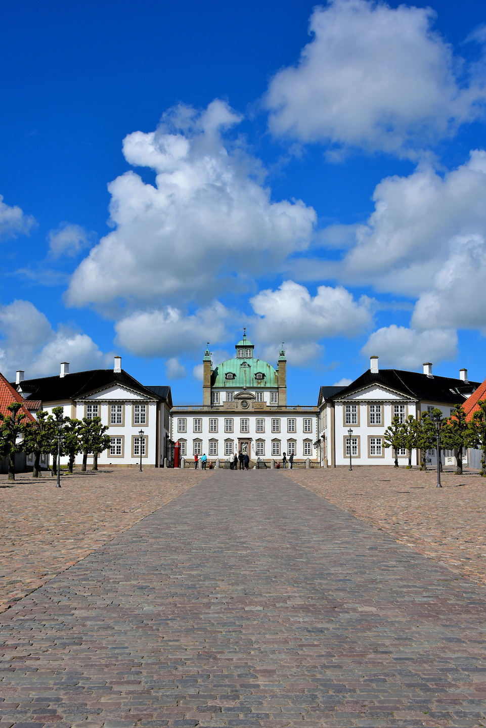 Cobblestone Path Entrance to Fredensborg Palace in Fredensborg, Denmark ...