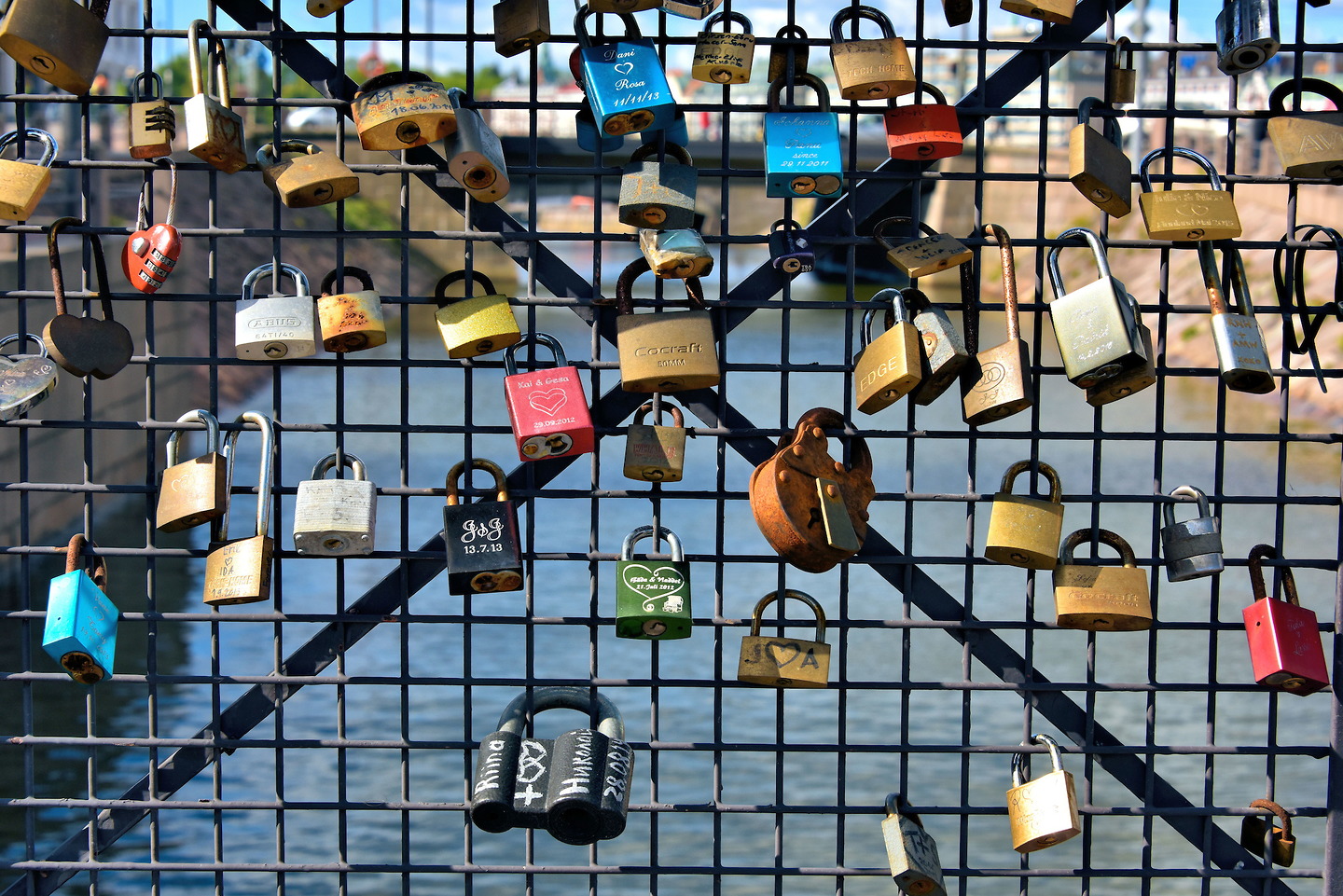 Padlocks on the Bridge of Love in Helsinki, Finland - Encircle Photos