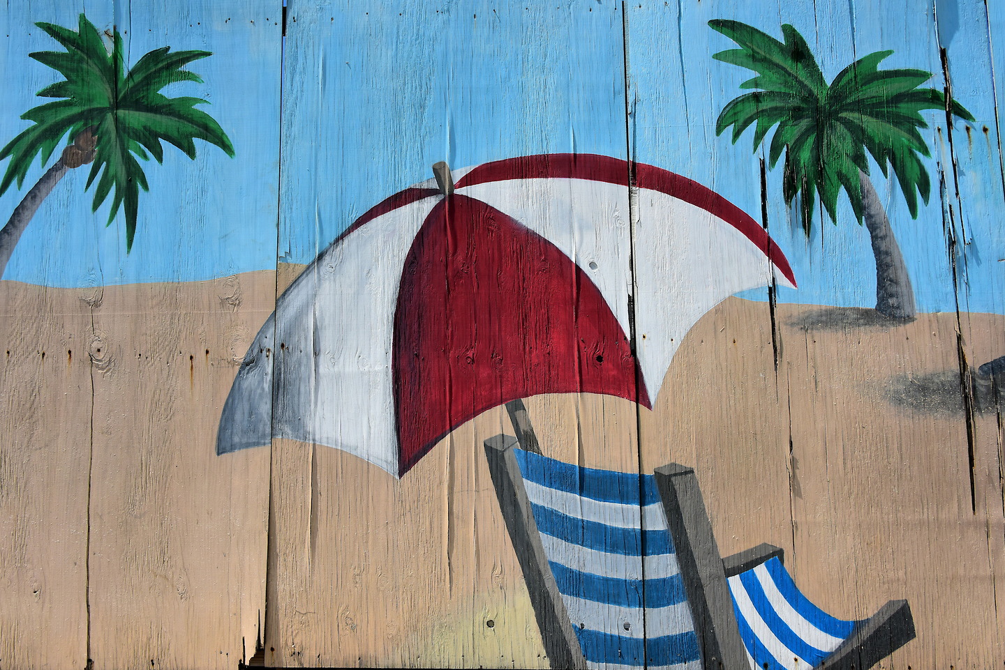 Beach Chair and Umbrella Mural in Fort Lauderdale, Florida - Encircle ...