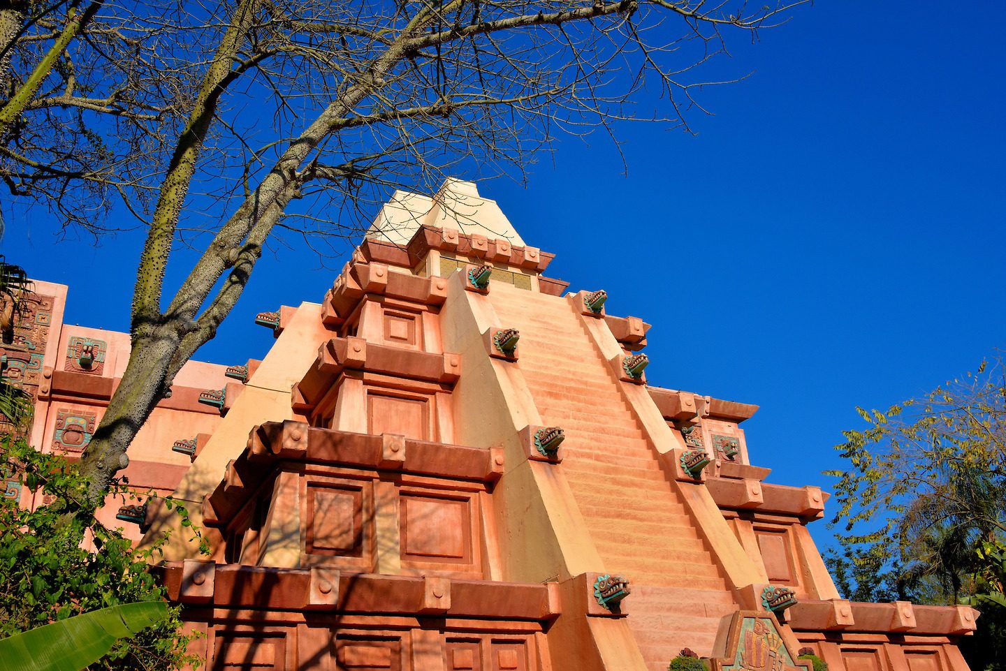 Step Pyramid in Mexico at Epcot in Orlando, Florida - Encircle Photos