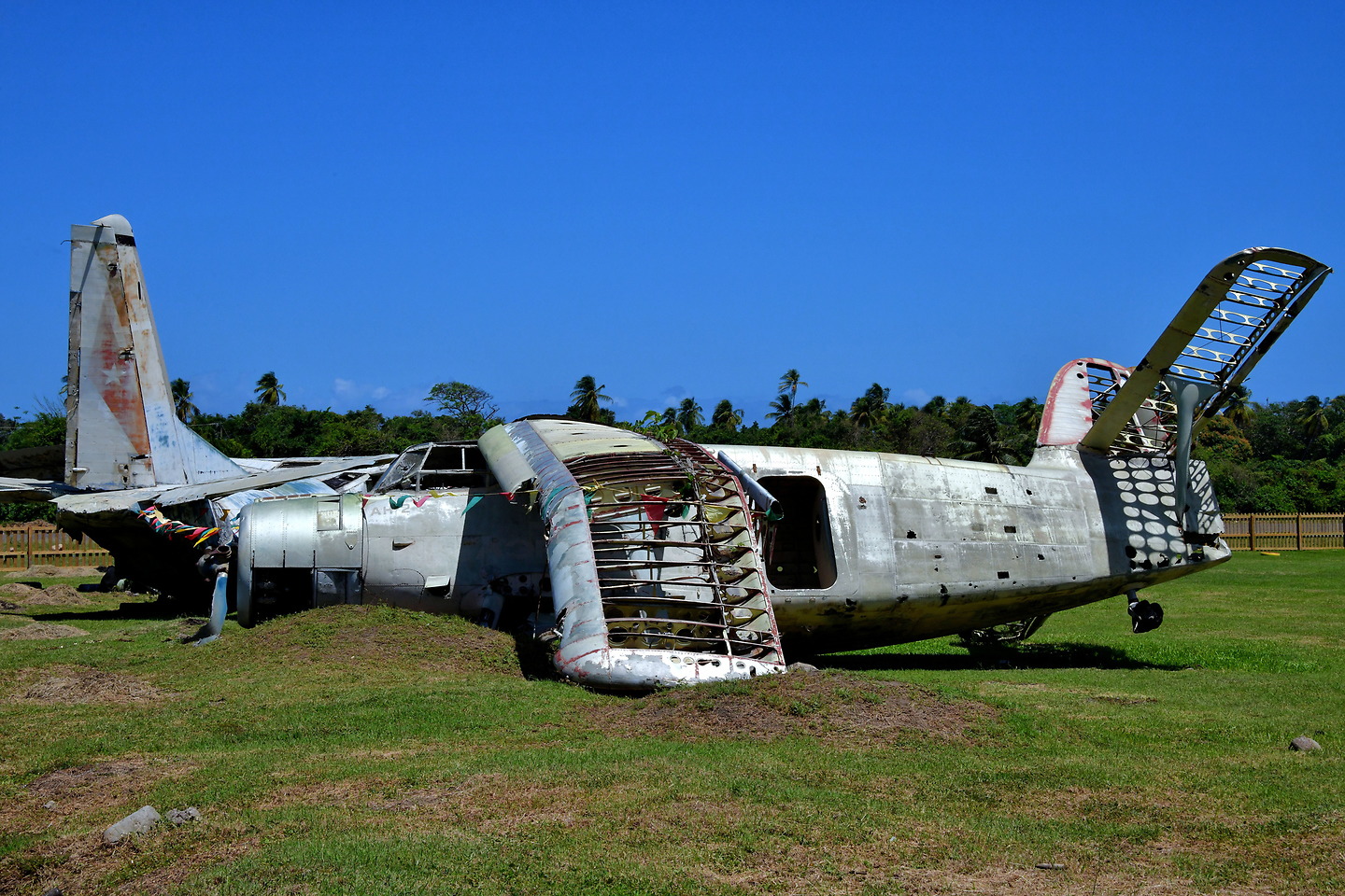 Old Cuban Aircraft at Pearls Airport in Pearls, Grenada - Encircle Photos