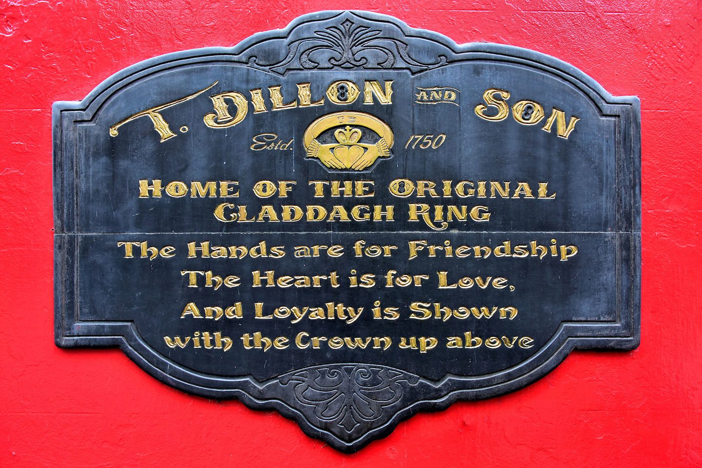 Claddagh Ring Sign in Galway, Ireland - Encircle Photos