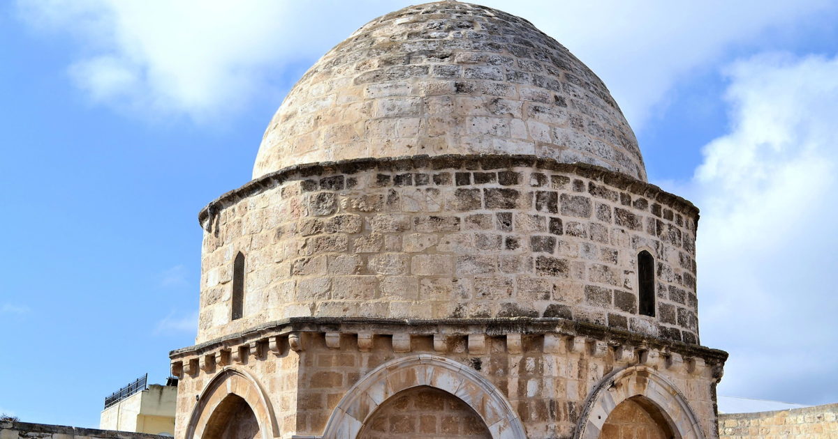 Chapel of the Ascension Edicule on Mount of Olives in Jerusalem, Israel ...