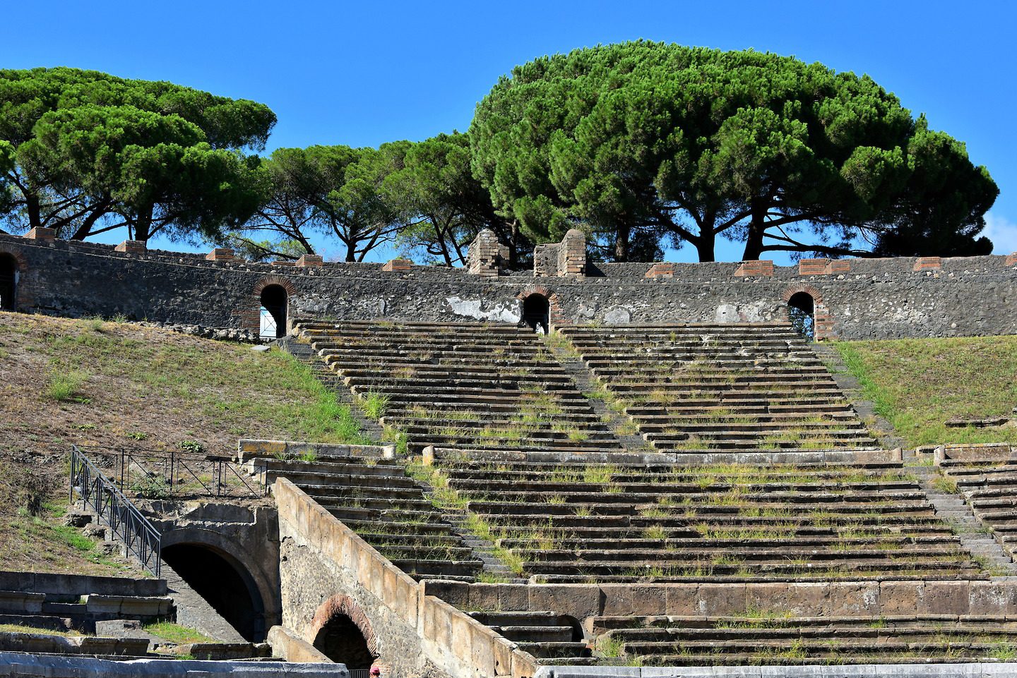 Seating of Amphitheater’s Arena in Pompeii, Italy - Encircle Photos