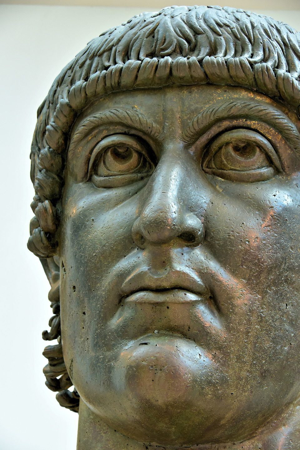Colossal of Constantine Bronze Head at Capitoline Museums in Rome ...