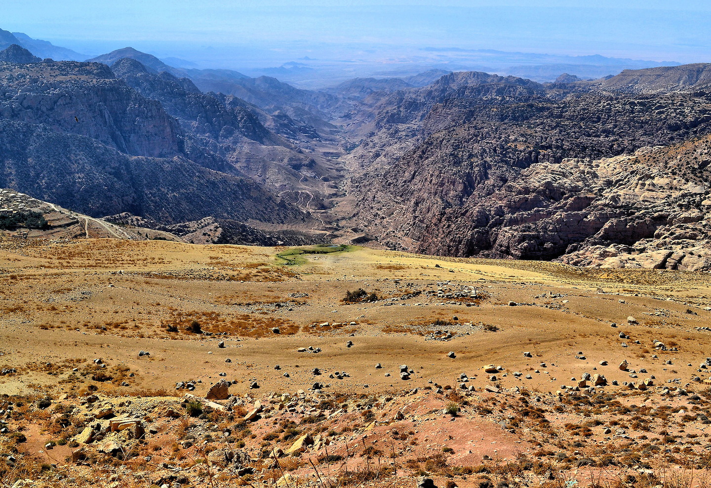 Qadisiyah Plateau Overlooking Dana Biosphere Reserve in Jordan ...