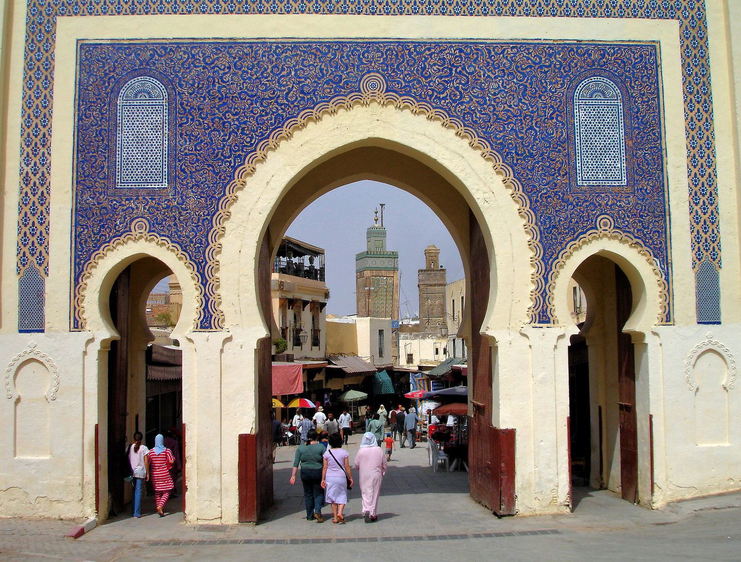 Bab Bou Jeloud in Fes el Bali at Fez, Morocco - Encircle Photos