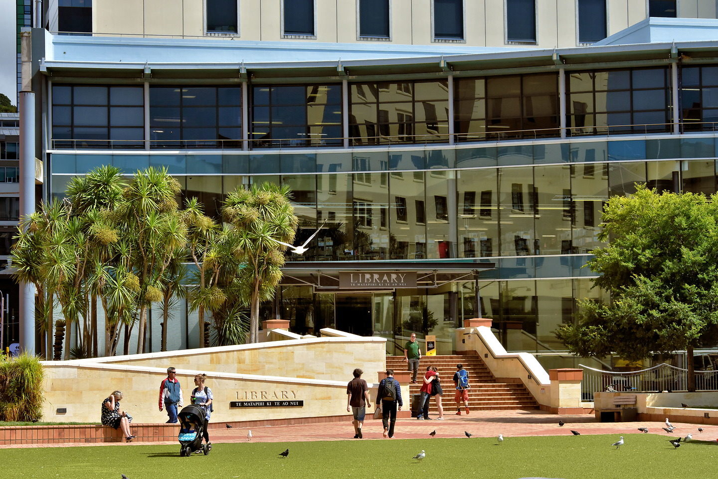 Wellington Central Library at Civic Square in Wellington, New Zealand ...