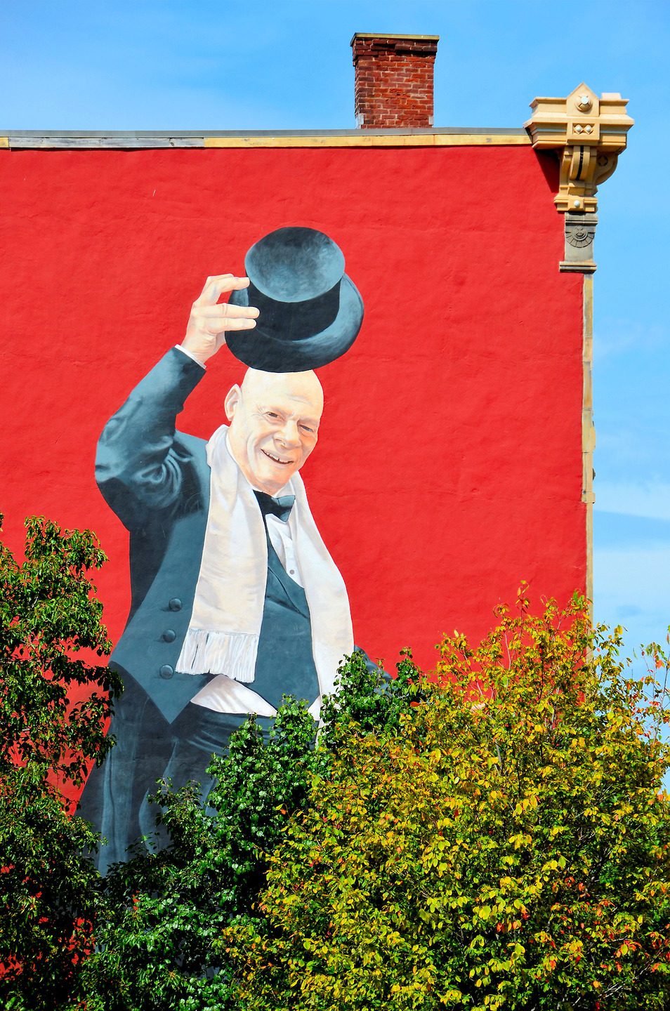 Mr. Tarbell Tips His Hat Mural by Tim Parsley from ArtWorks in ...