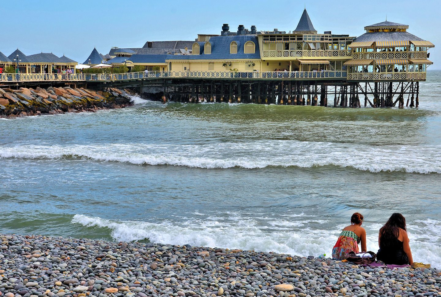 Rocky Shoreline of Playa Makaha in Miraflores, Peru - Encircle Photos