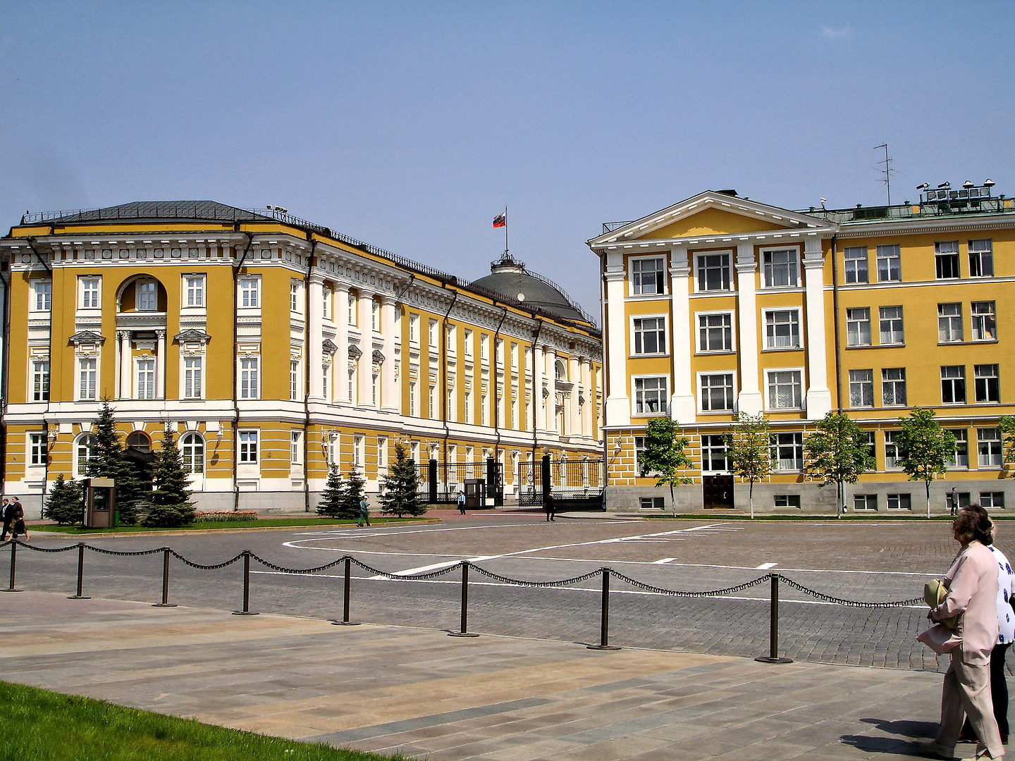Kremlin Senate and The Arsenal within Kremlin in Moscow, Russia ...