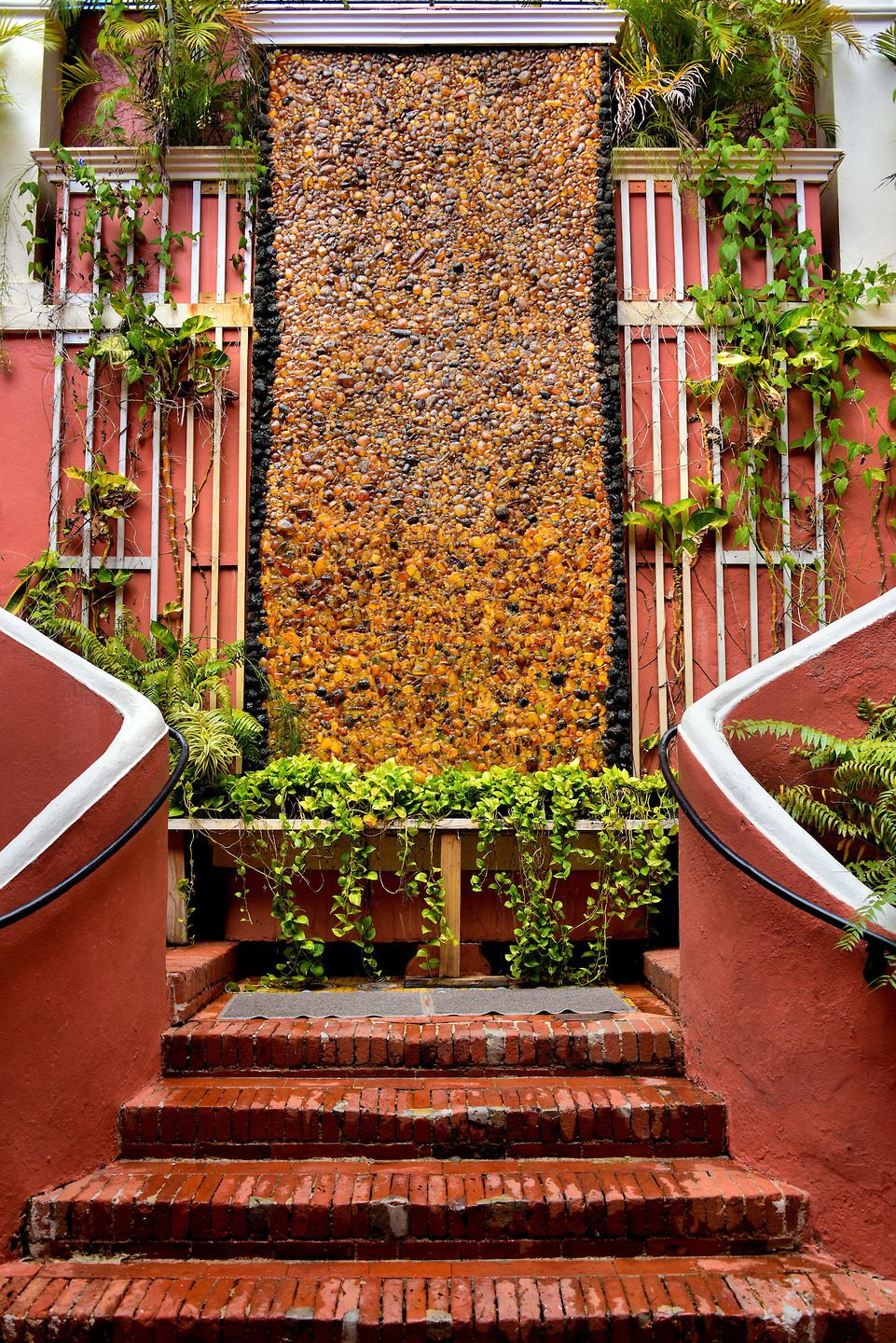 Amber Waterfall at Hotel 1829 in Charlotte Amalie, Saint Thomas ...