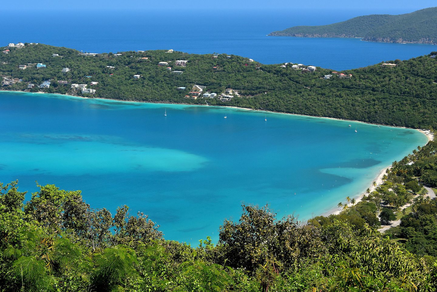 Magens Bay from Drake’s Seat on the Northside, Saint Thomas - Encircle ...