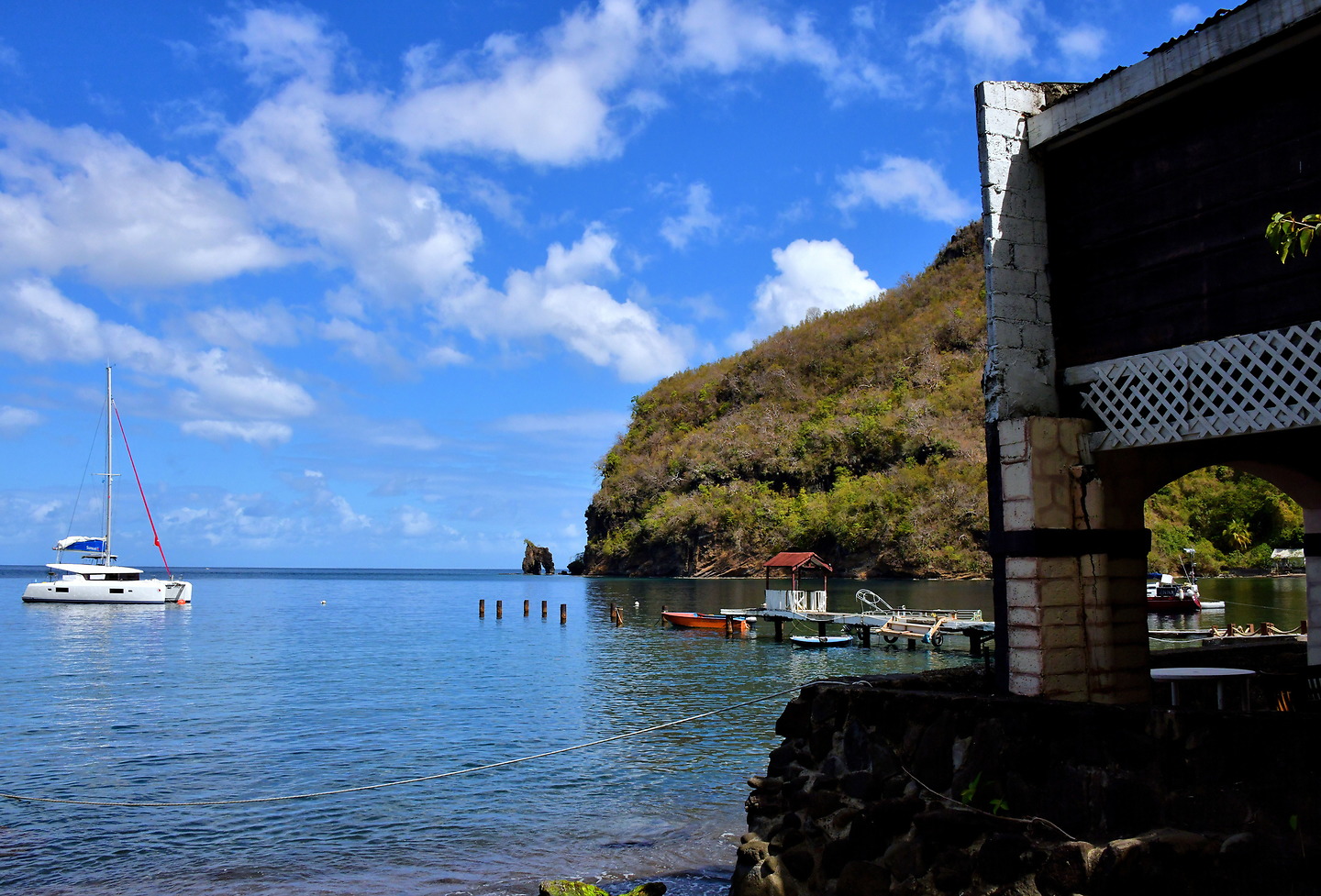 Stone Arch at Wallilabou Bay in Wallilabou, Saint Vincent - Encircle Photos