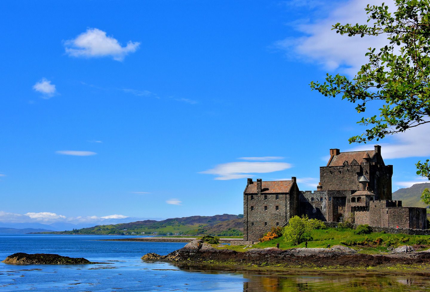 Eilean Donan Castle on Loch Duich in Scottish Highlands, Scotland ...