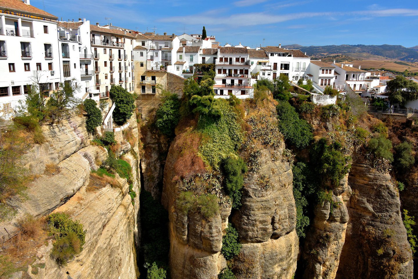 White Houses atop El Tajo Gorge in Ronda, Spain - Encircle Photos