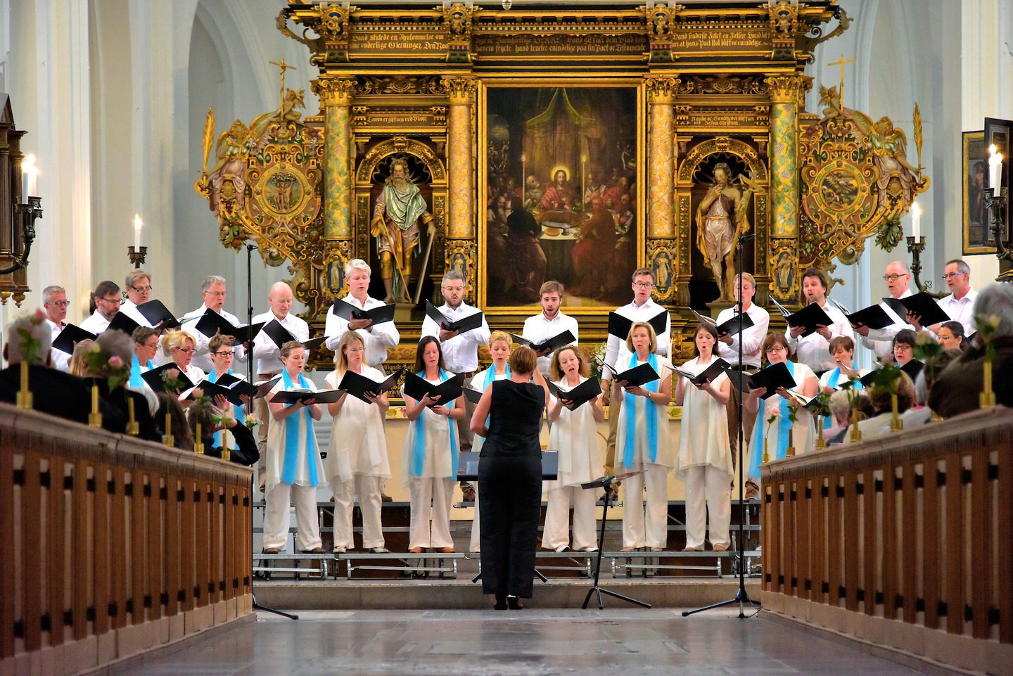 Choir Singing at Sankt Petri Church in Malmö, Sweden - Encircle Photos