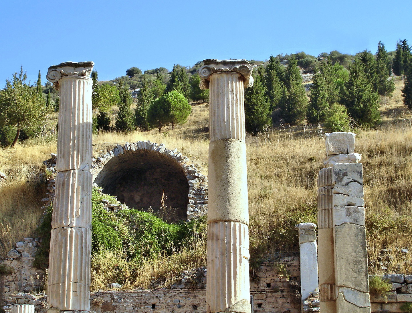 Basilica Stoa Columns in Ephesus, Turkey - Encircle Photos
