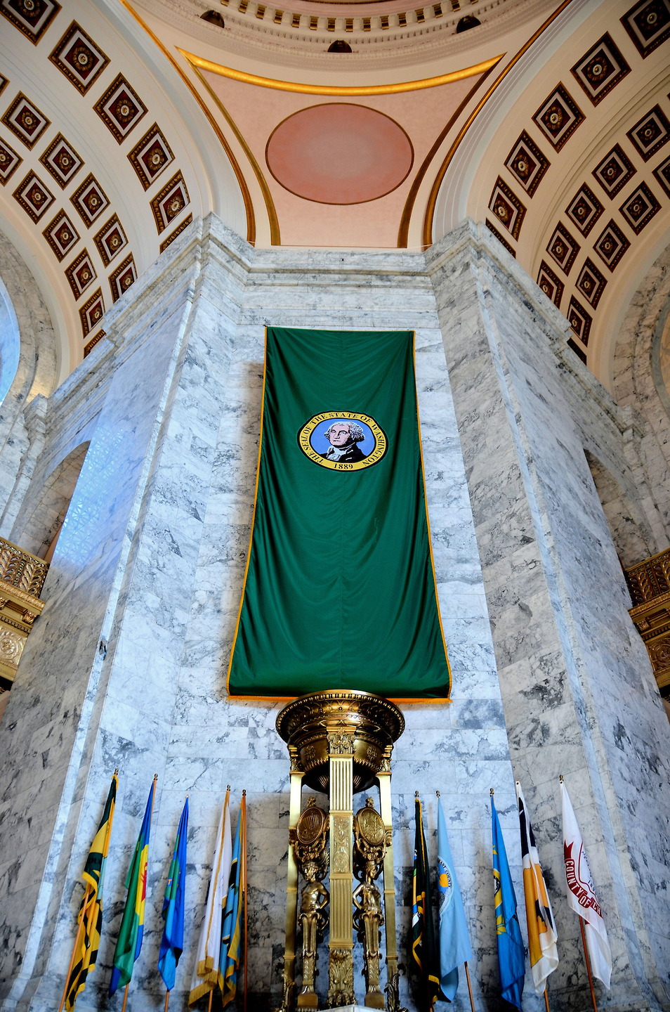 Washington State Capitol Building Rotunda Arch in Olympia, Washington ...